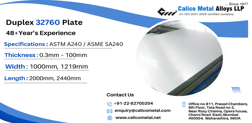 ASTM A240 Super Duplex 32760 Plates, Alloy Zeron 100 Plate Fittings ...
